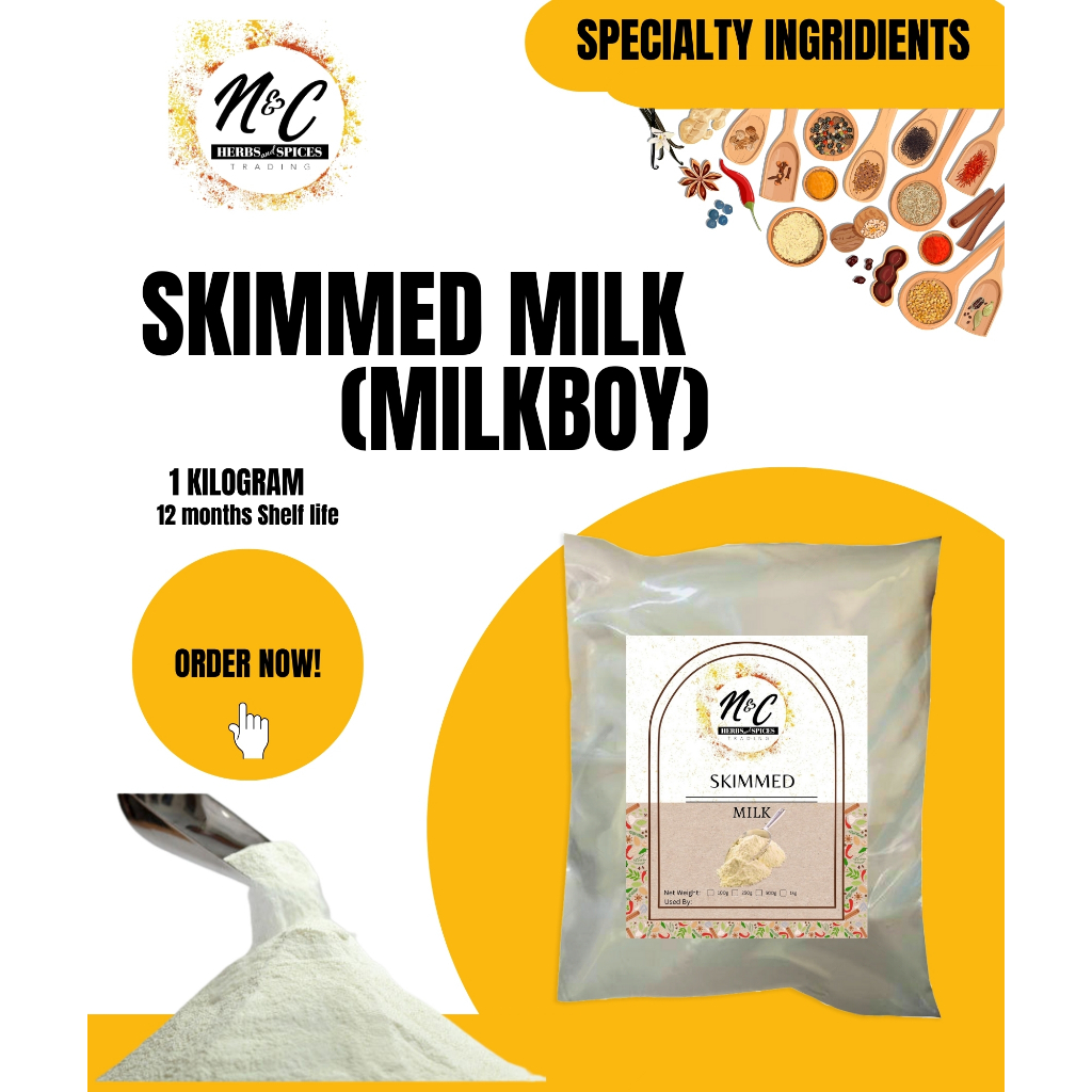 Skimmed Milk Powder Milkboy 100g 250g 500g 1kg Herbs & Spices | Shopee ...