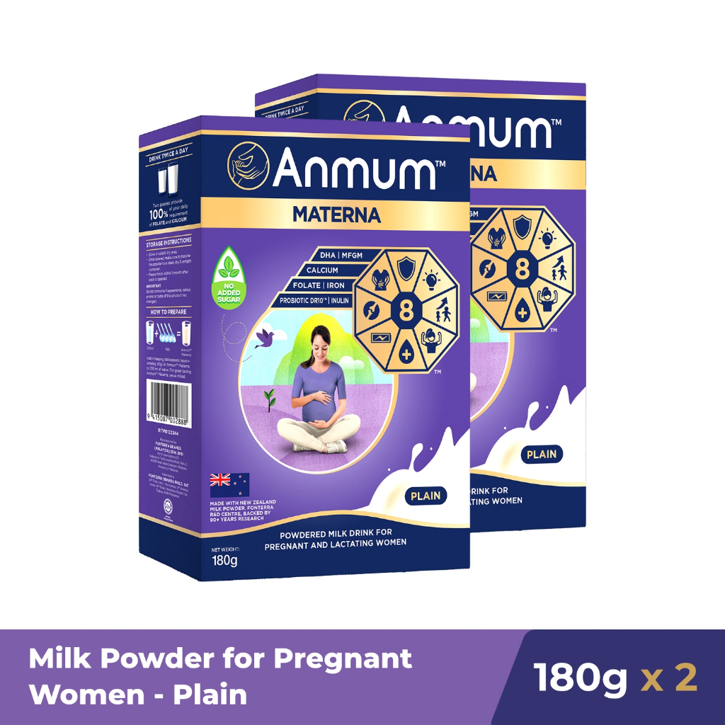 Anmum Materna Pregnancy Milk Powder Plain 180G x2 | Shopee Philippines