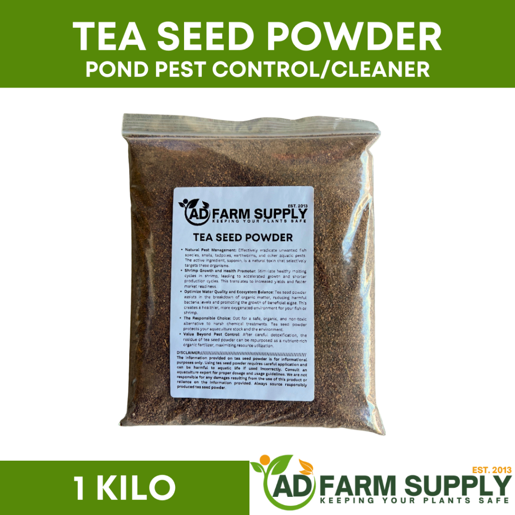 Tea Seed Powder - High Content Saponin Pond Pest Cleaner - Organic ...