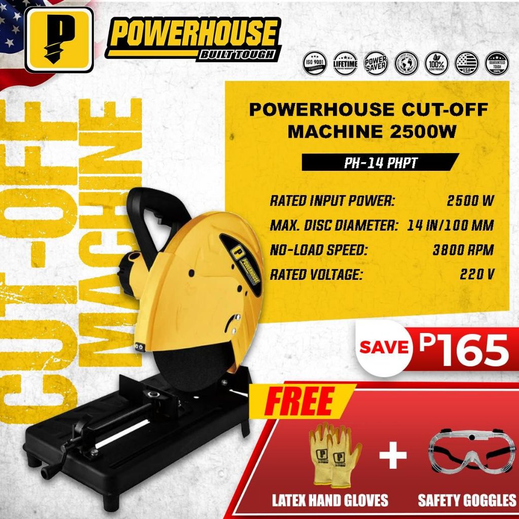 Powerhouse Usa Industrial Cut-Off Machine Heavy Duty 14 Original Chop ...