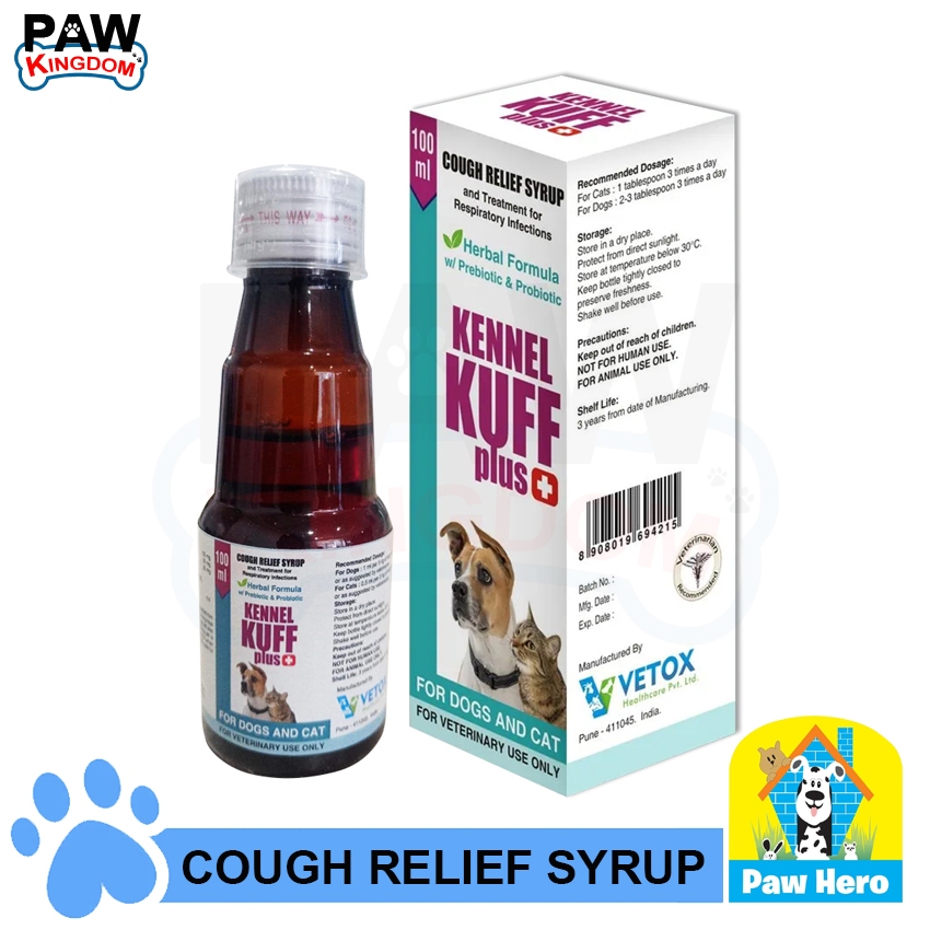Kennel Kuff Plus Pet Cough Relief Syrup Herbal Formula with Prebiotic ...