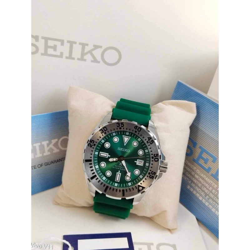 SEIKO automatic watch rubber strap | Shopee Philippines