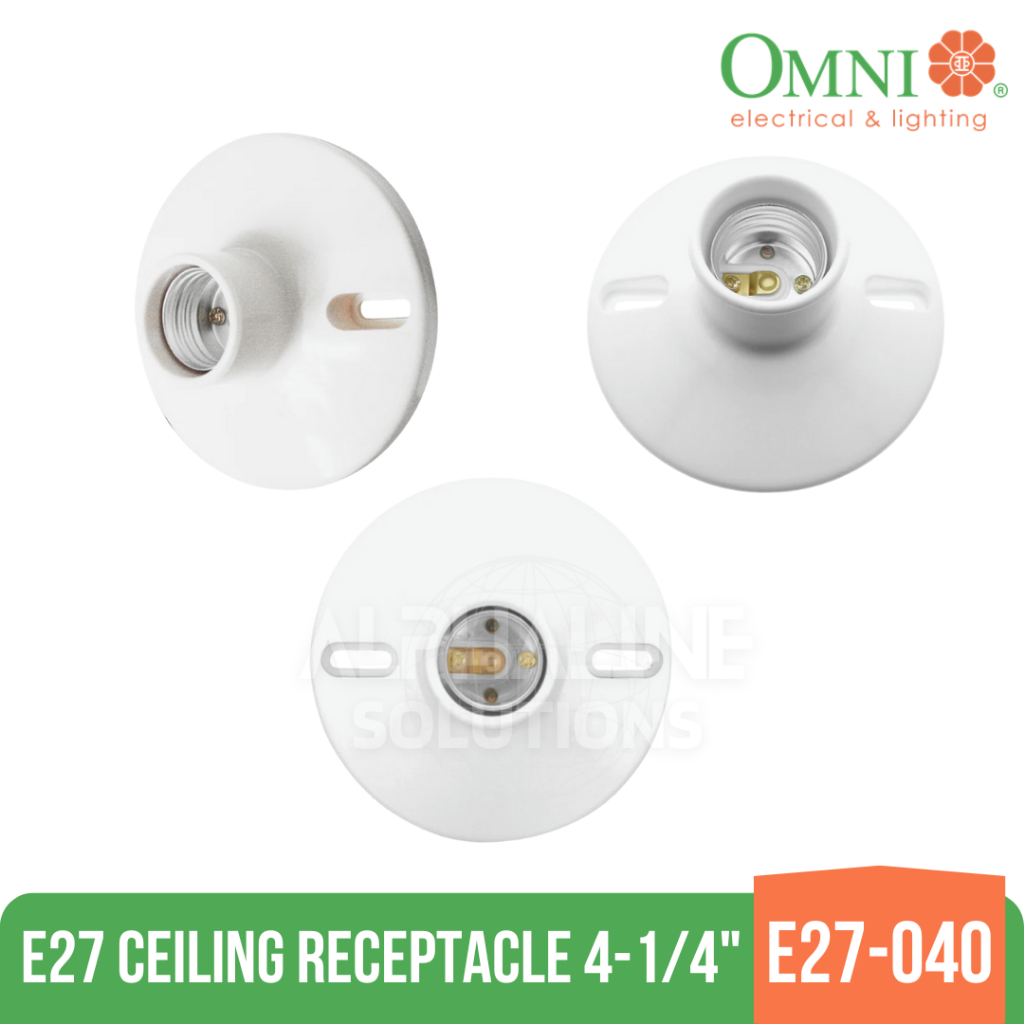 Omni E27 CEILING RECEPTACLE IN POLYBAG E27-040 E27-030 E27-020 | Shopee ...