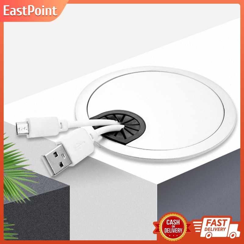 Desk Grommet Cable Wire Cover Office Desk Wire Hole Cove Round Wire ...