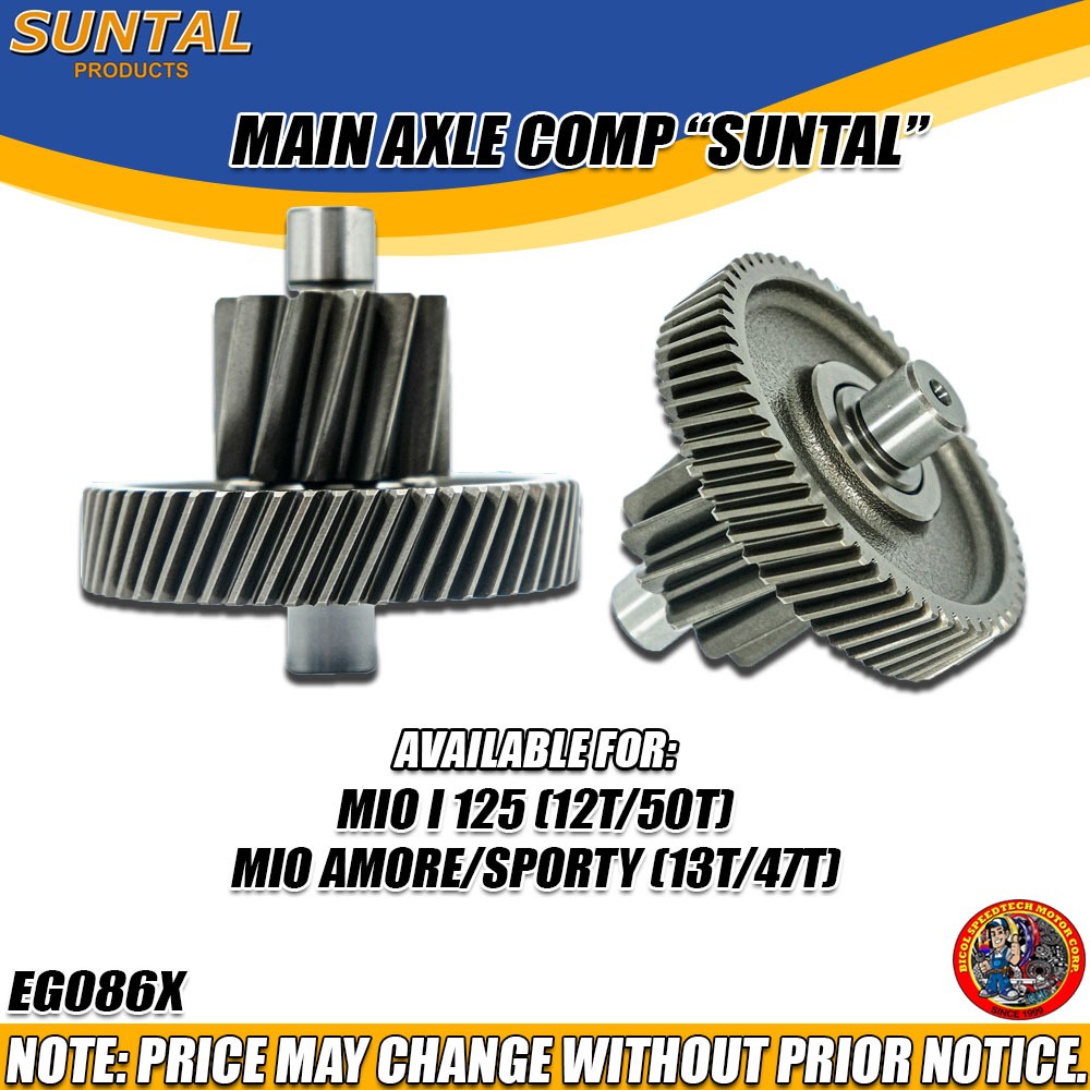 MIO I 125/MIO AMORE/SPORTY MAIN AXLE COMP "SUNTAL" (EG086XPDE/EG086XQA4 ...