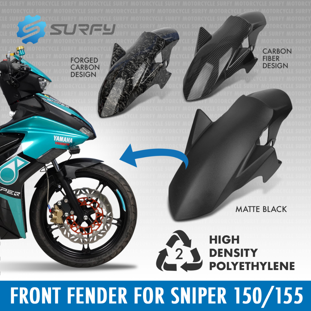 YAMAHA Sniper 150 Sniper 155 Front Fender Carbon Fiber Design Suitable ...