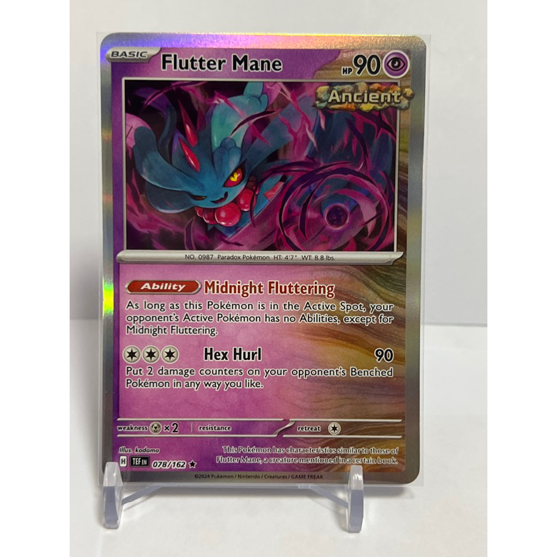 Pokemon TCG Temporal Forces Flutter Mane Holo | Shopee Philippines