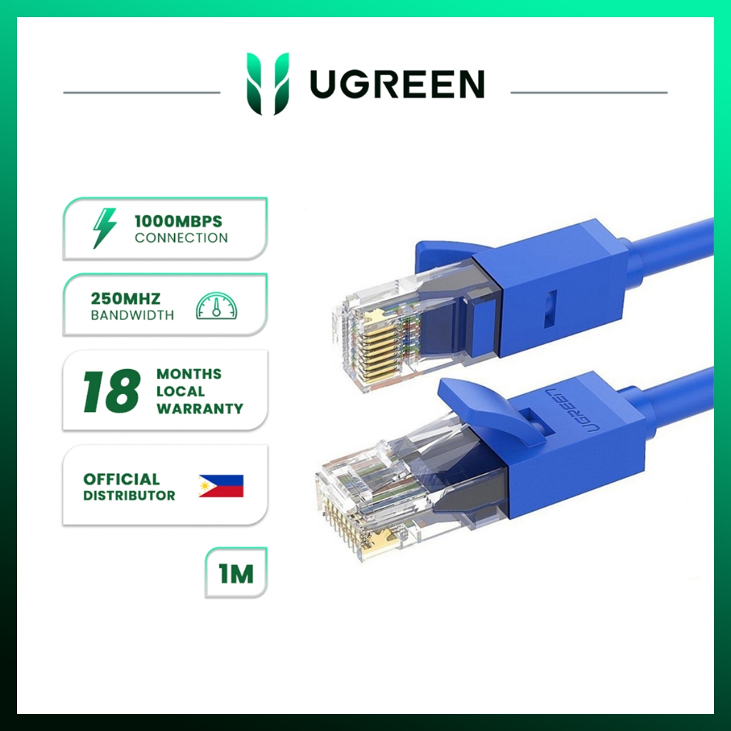 UGREEN CAT6 Ethernet LAN Cable 1000Mbps - PH | Shopee Philippines