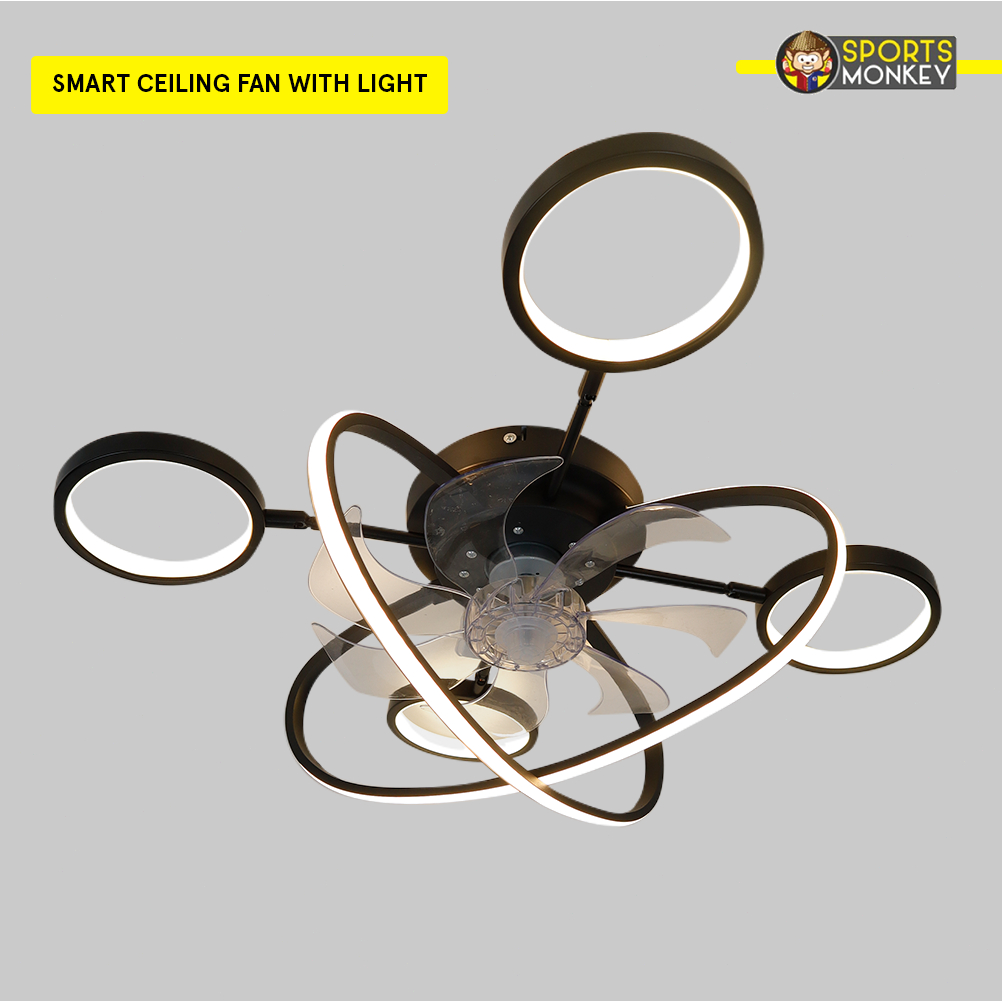 First Smart Ceiling Fan Bladeless Fan Wind Speed with Remote Control ...