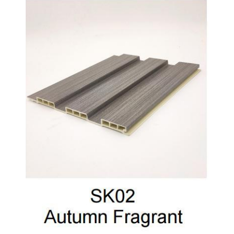 WPC Wood Wallpaper Sticker Waterproof Grille Design Ecological Board TV ...