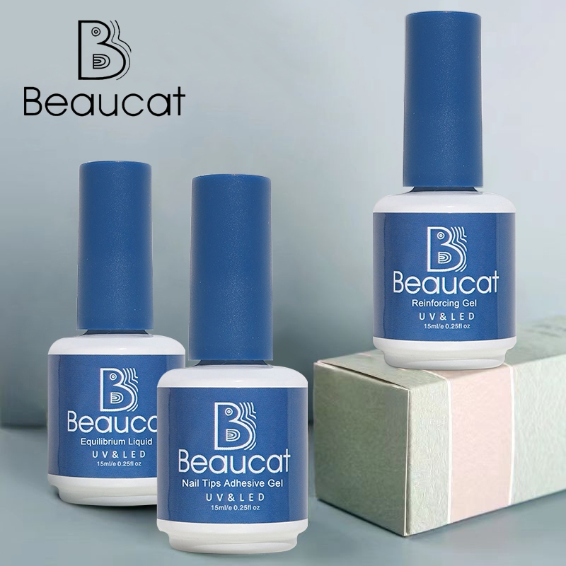 Beaucat Top coat/primer/false nail glue. 8 kinds of functional nail gel ...