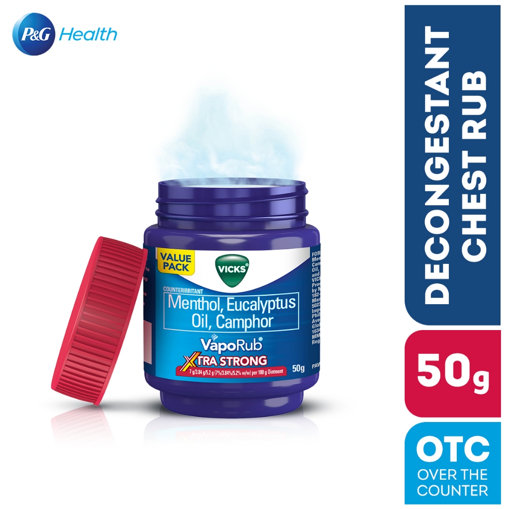 Vicks Vaporub Xtra Strong 50g | Shopee Philippines