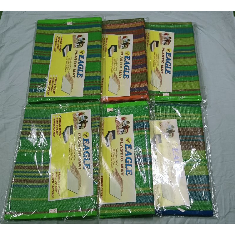 SMILE Eagle Brand 6 sizes Plastic/Picnic Mat (Banig) | Shopee Philippines