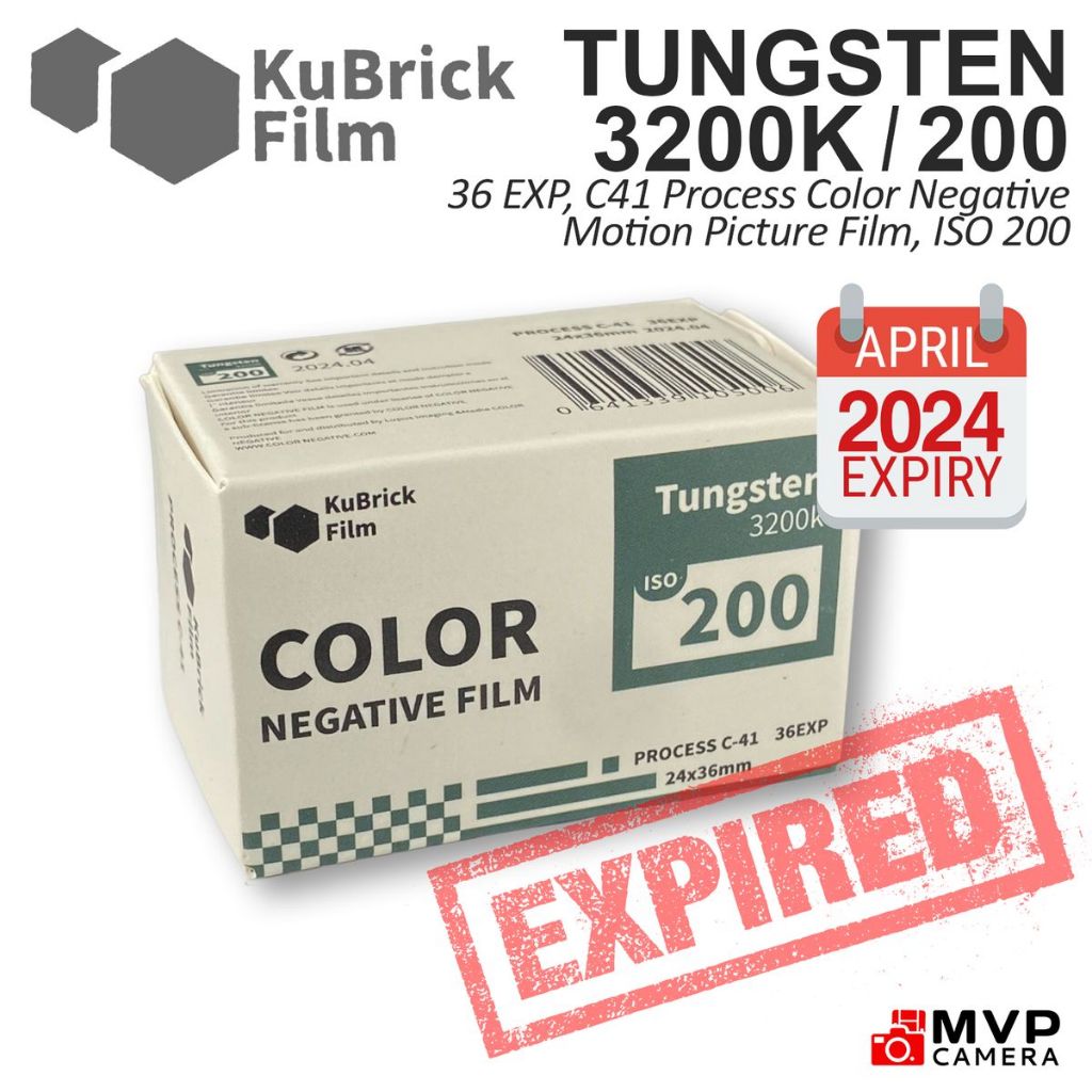 KuBrick ISO 200 3200K Cine Color Motion Picture Expired Negative Film ...