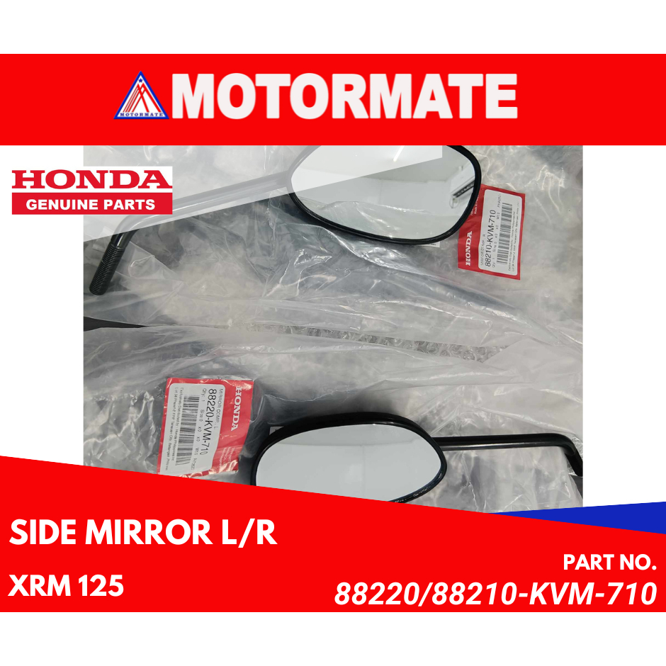 Honda Side Mirror XRM Left and Right Part No. 88220/88210-KVM-710 ...