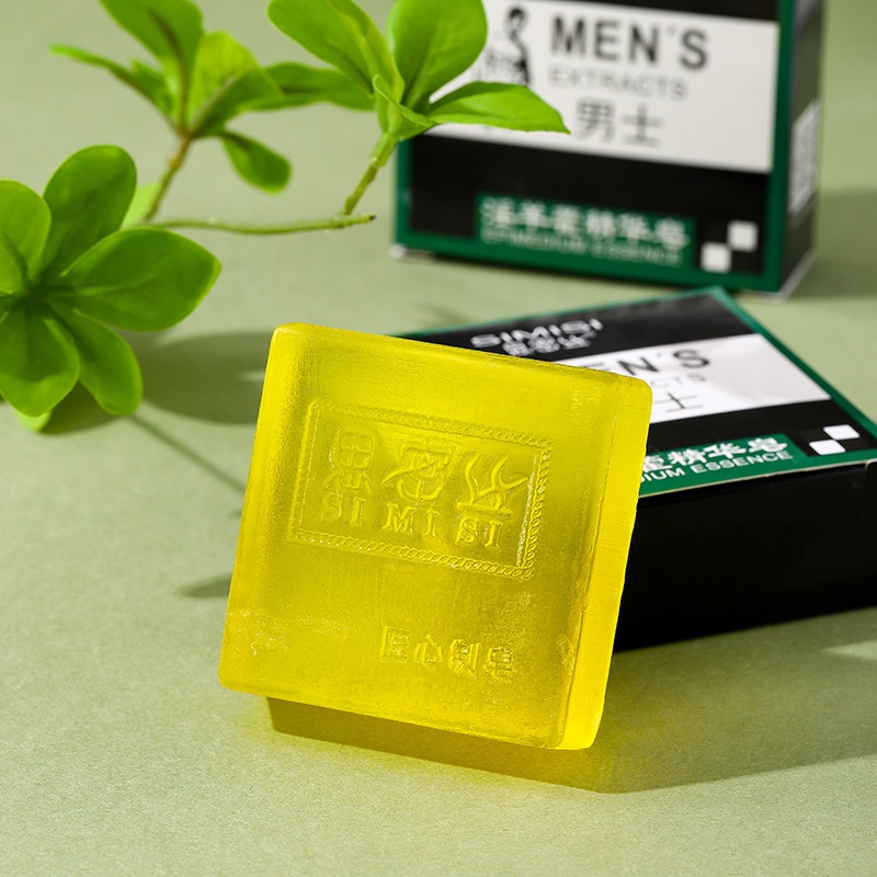 [ SIMISI ] Epimedium Essential Oil Soap for Men ( FREE foaming net ...
