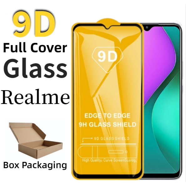 Full Tempered Glass For Realme 13 12 C55 C53 C51 C11 C12 C15 C67 C25 C21Y C30 C63 C35 C75 Note ...