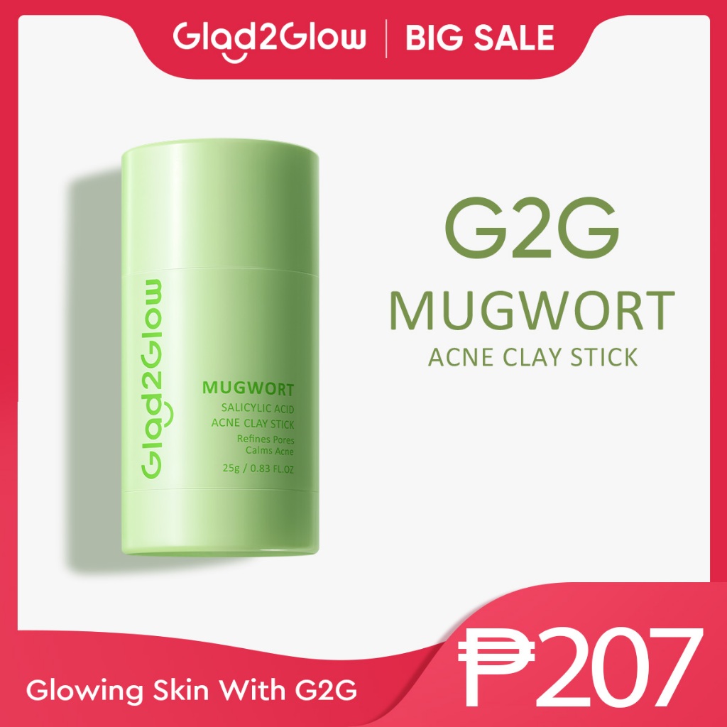 [NEW] Glad2Glow Anti Acne Mugwort Salicylic Acid Facial Mask Stick ...