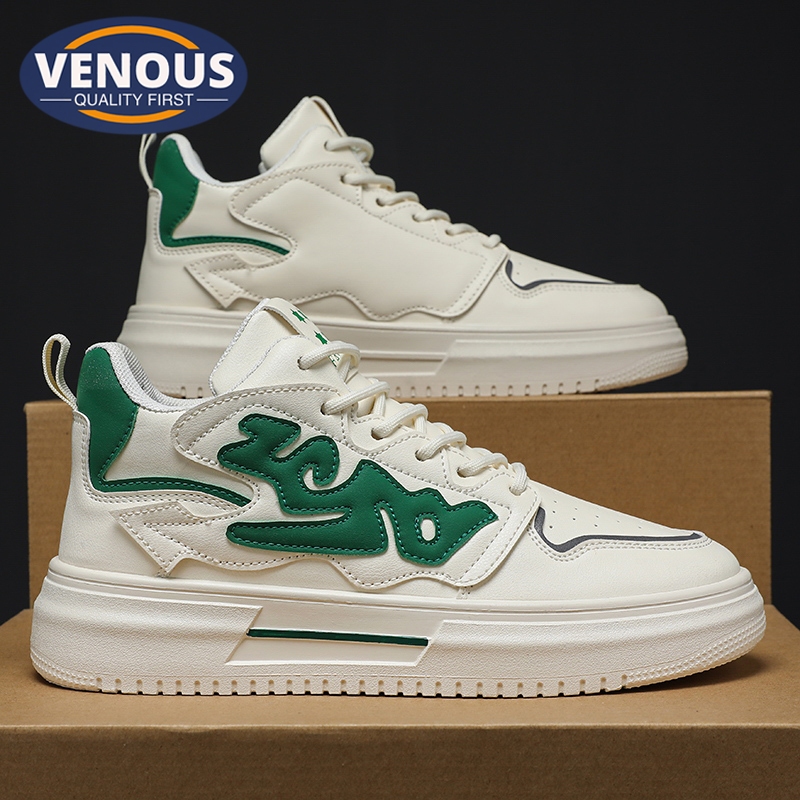 Venous 2024 New Korean White Shoes for Men Original Rubber Men Shoes ...