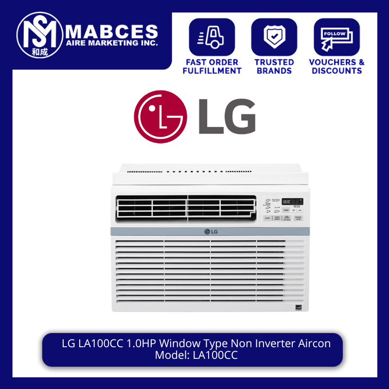 LG LA100CC 1.0HP Window Type Non Inverter Aircon | Shopee Philippines