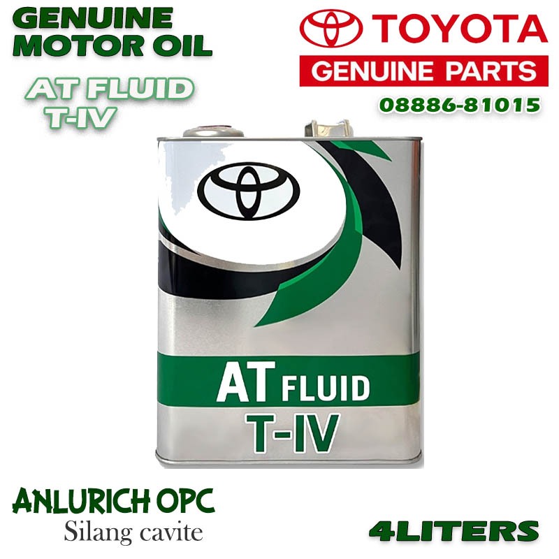 ORIGINAL TOYOTA AUTOMATIC TRANSMISSION FLUID ATF TYPE T-IV 4 LITERS ...