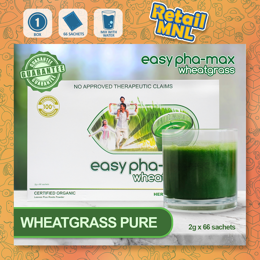 Retailmnl Easy Phamax Wheatgrass 66 sachets | Shopee Philippines