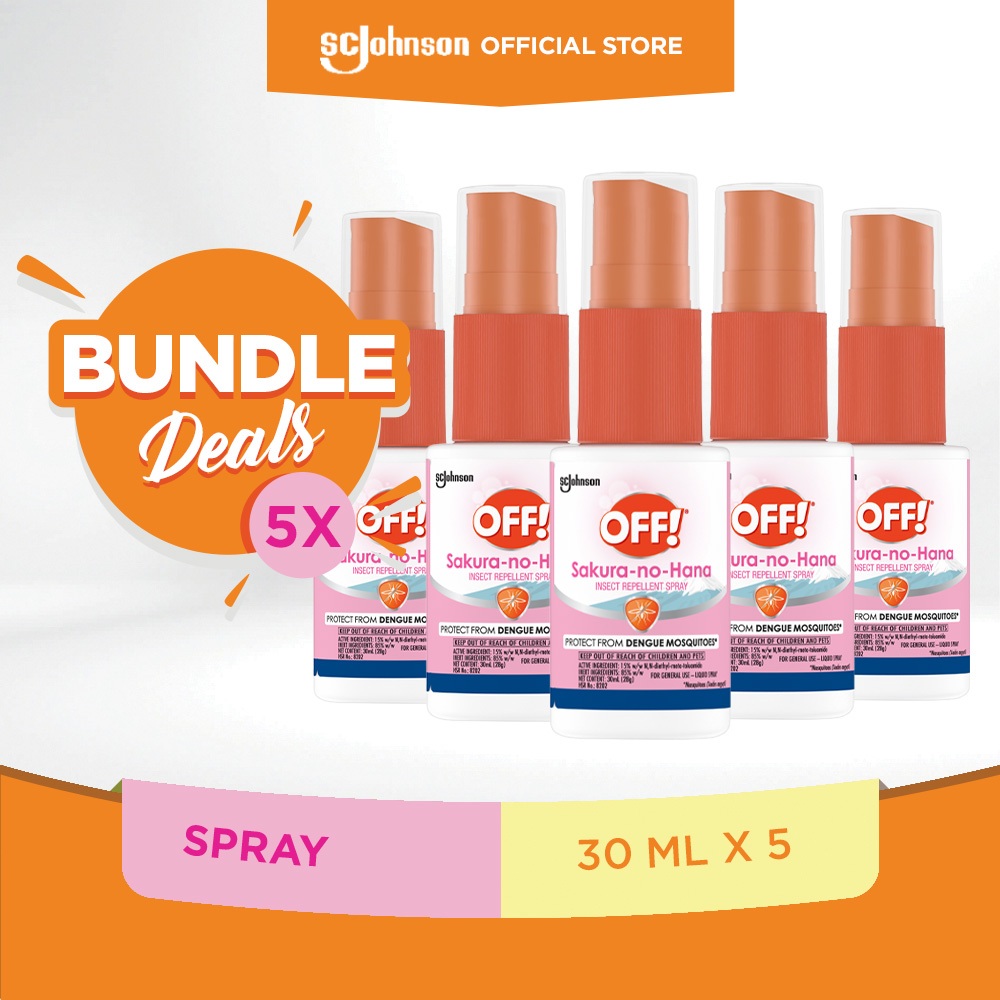 OFF Sakura-No-Hana Mosquito Repellent Spray [BUNDLE OF 5] | Shopee ...