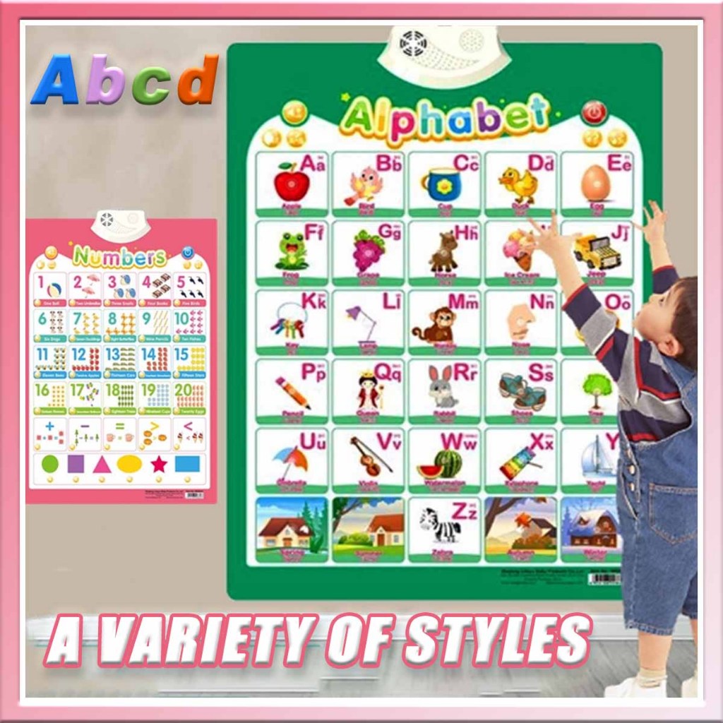 Children's Educational ABC Charts with Sound Talking Charts ABC Letters ...