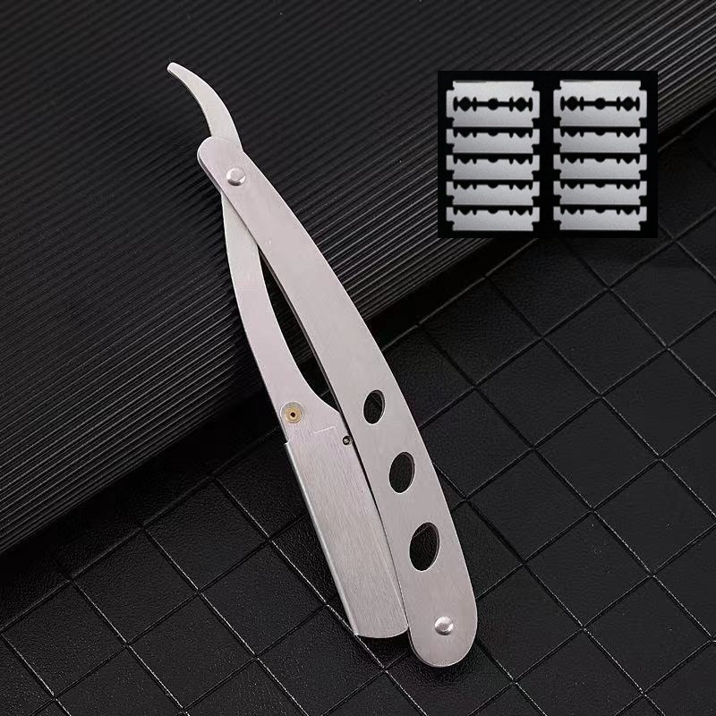 Labaha Folding Barber Razor Shaver Edge Manual Steel Trimming Beard ...