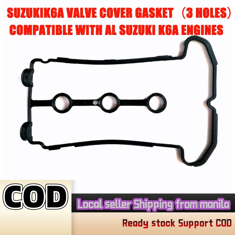 Valve Cover Gasket 3 Holes for Suzuki K6A Engine Multicab/Transformer ...