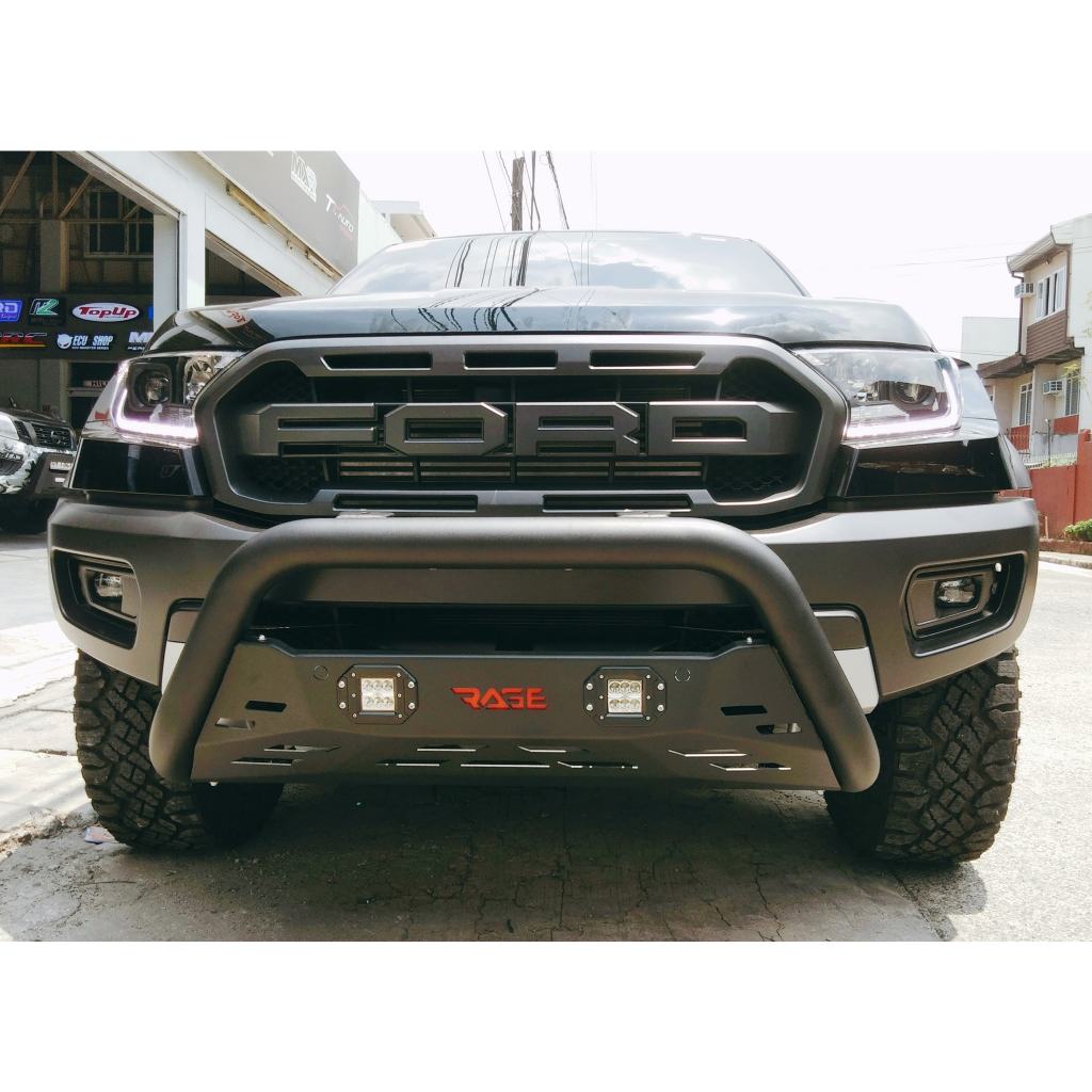 RAGE R-SERIES NUDGE BAR WITH LED LIGHT FOR FORD RANGER RAPTOR & RANGER ...