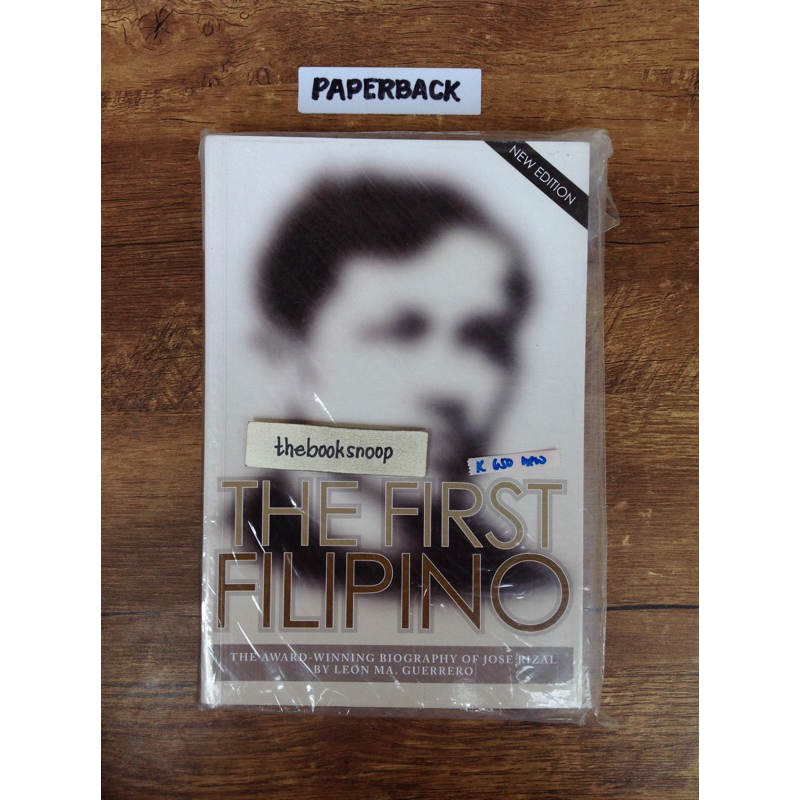 RIZAL: THE FIRST FILIPINO by Leon ma Guerrero filipiniana | Shopee ...
