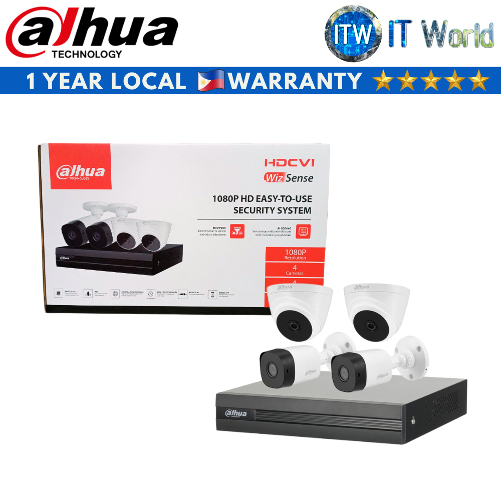 Danhua 1080P HD Easy-to-use Security System Kit (DH-KIT-CVI2MP2B2T-I ...