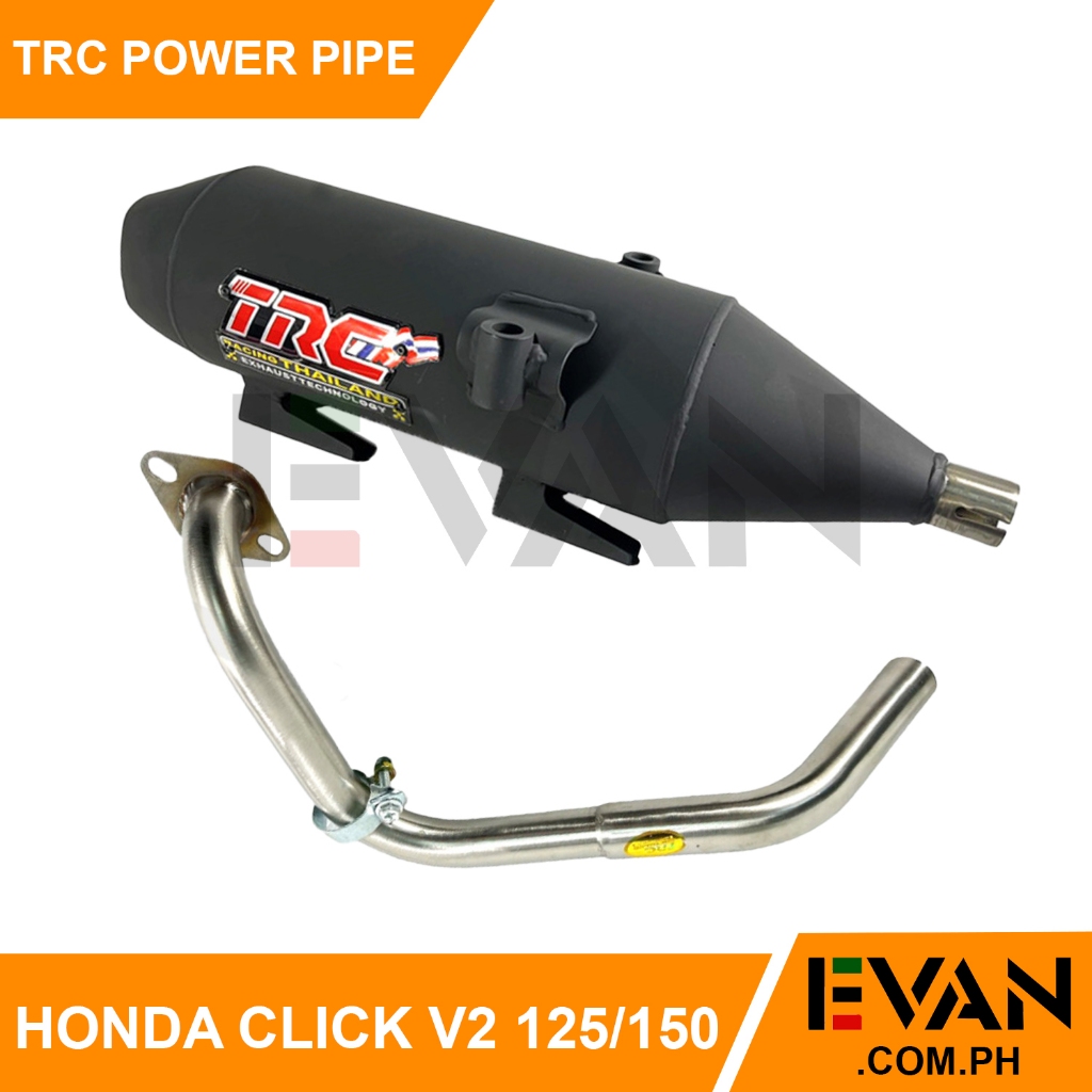 EVAN.SHOP TRC Muffler Pipe V4 1set For Honda Click i125/i150 v1/v2 Made ...