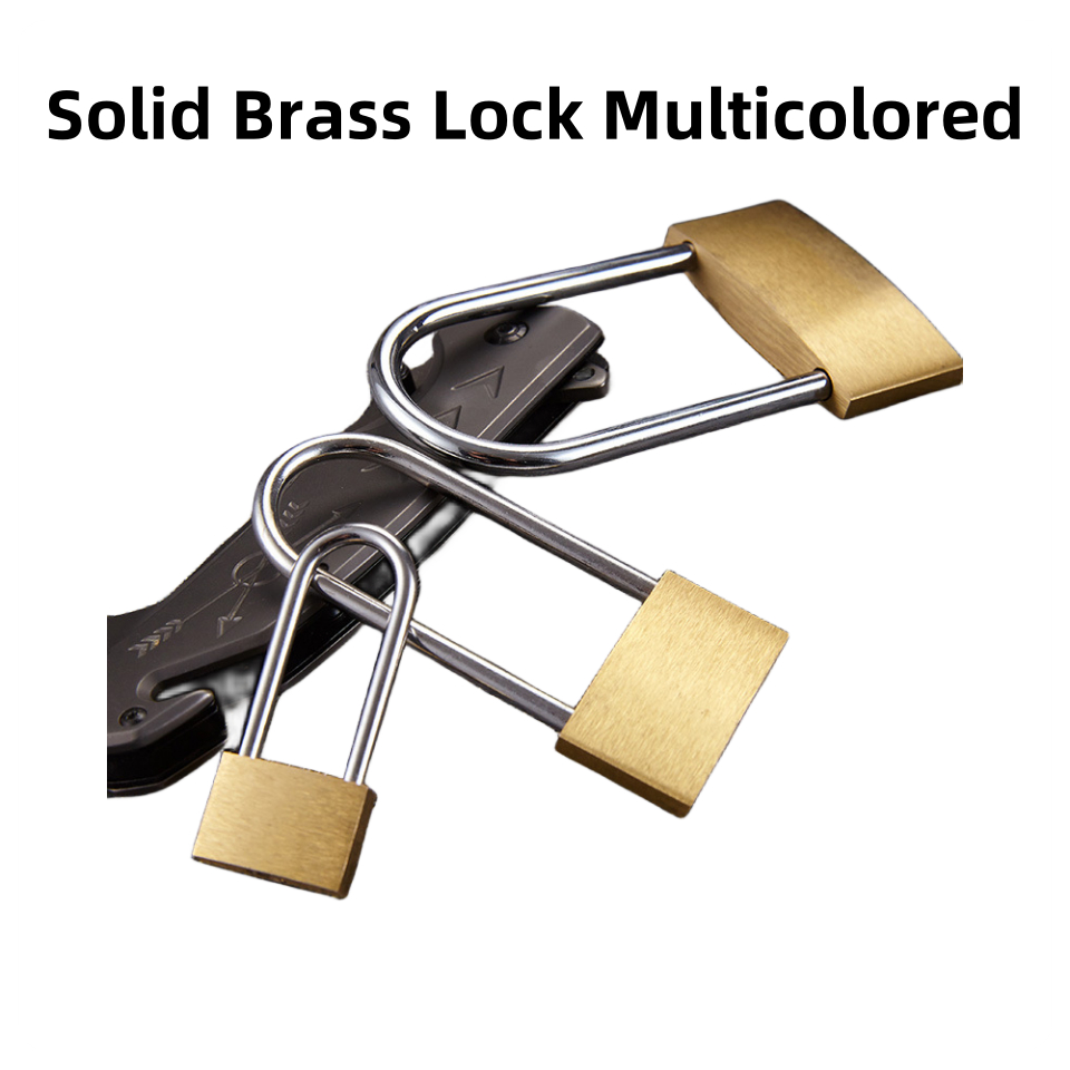 Locker Padlock Solid Brass Lock Multicolored Strong Steel Padlock ...