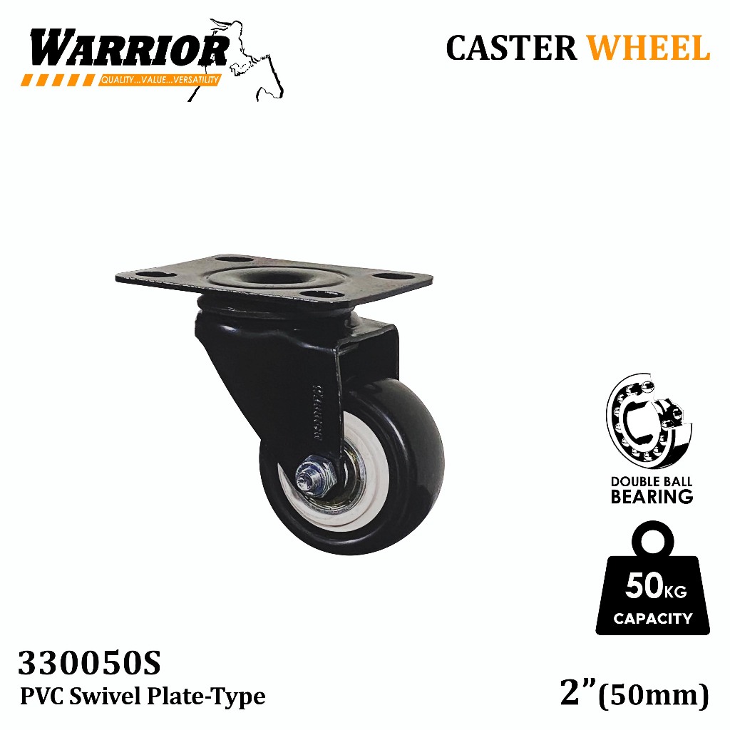 BLACK CASTER WHEEL 1.5 | 2-inches Swivel, with Brake and Fixed (Trolley ...
