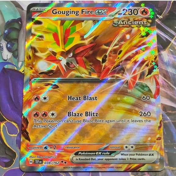 Pokemon TCG Gouging Fire ex Temporal Forces Ultra Rare | Shopee Philippines