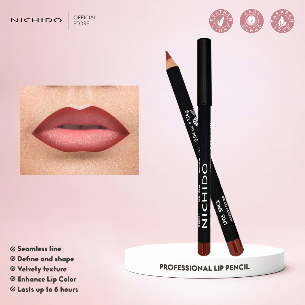NICHIDO Professional Lip Pencil - Lp05 Spice | Shopee Philippines