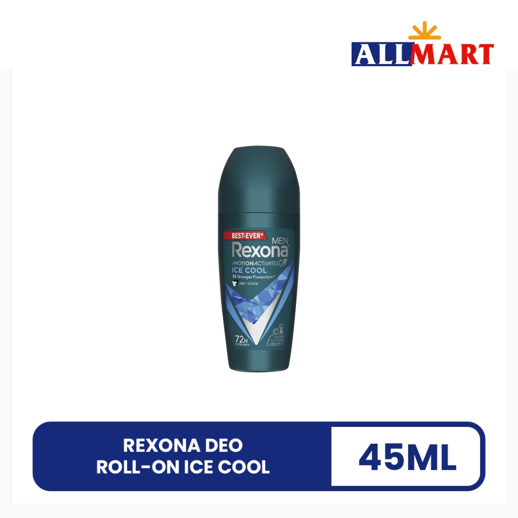 Rexona Deo Roll-On Ice Cool 45ml | Shopee Philippines