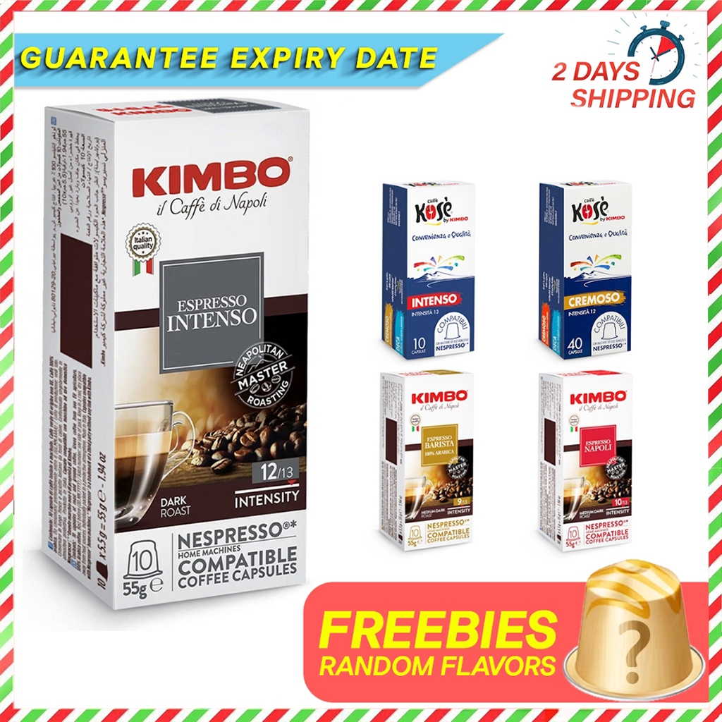 KIMBO Nespresso Coffee Capsules 5 Flavours | Shopee Philippines