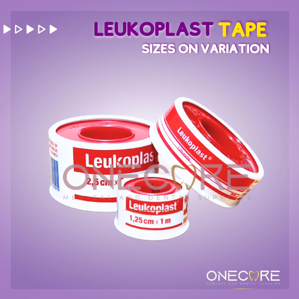 Leukoplast Tape [1.25cmx5m, 2.5cmx5m, 2.5cmx1m and 1.25cmx1m] | Shopee ...