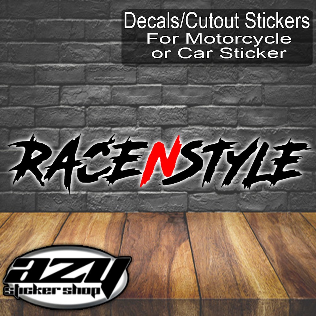 Race N Style Stickers Decals/Cutout Stickers | Shopee Philippines