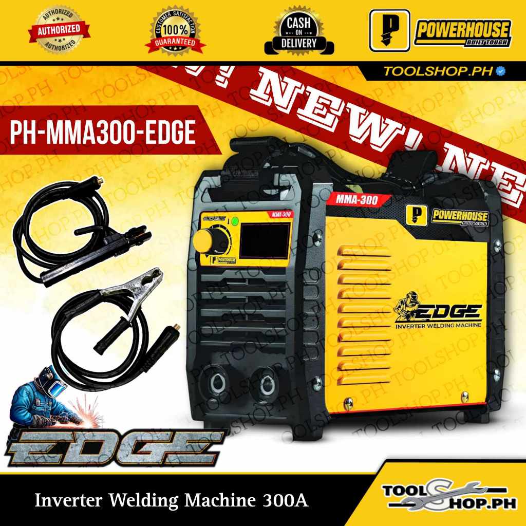 Powerhouse EDGE Inverter Welding Machine 300amp MMA-300 with FREE TAPE ...