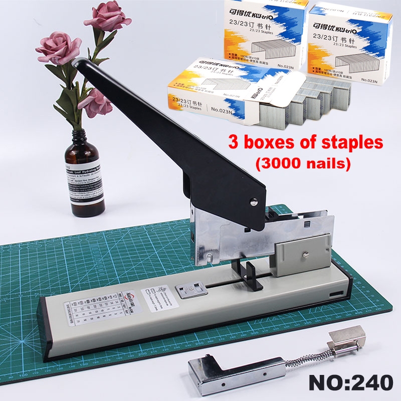 Heavy Duty Stapler With 3 Boxes Staples Up to 120/240 Sheets Capacity ...