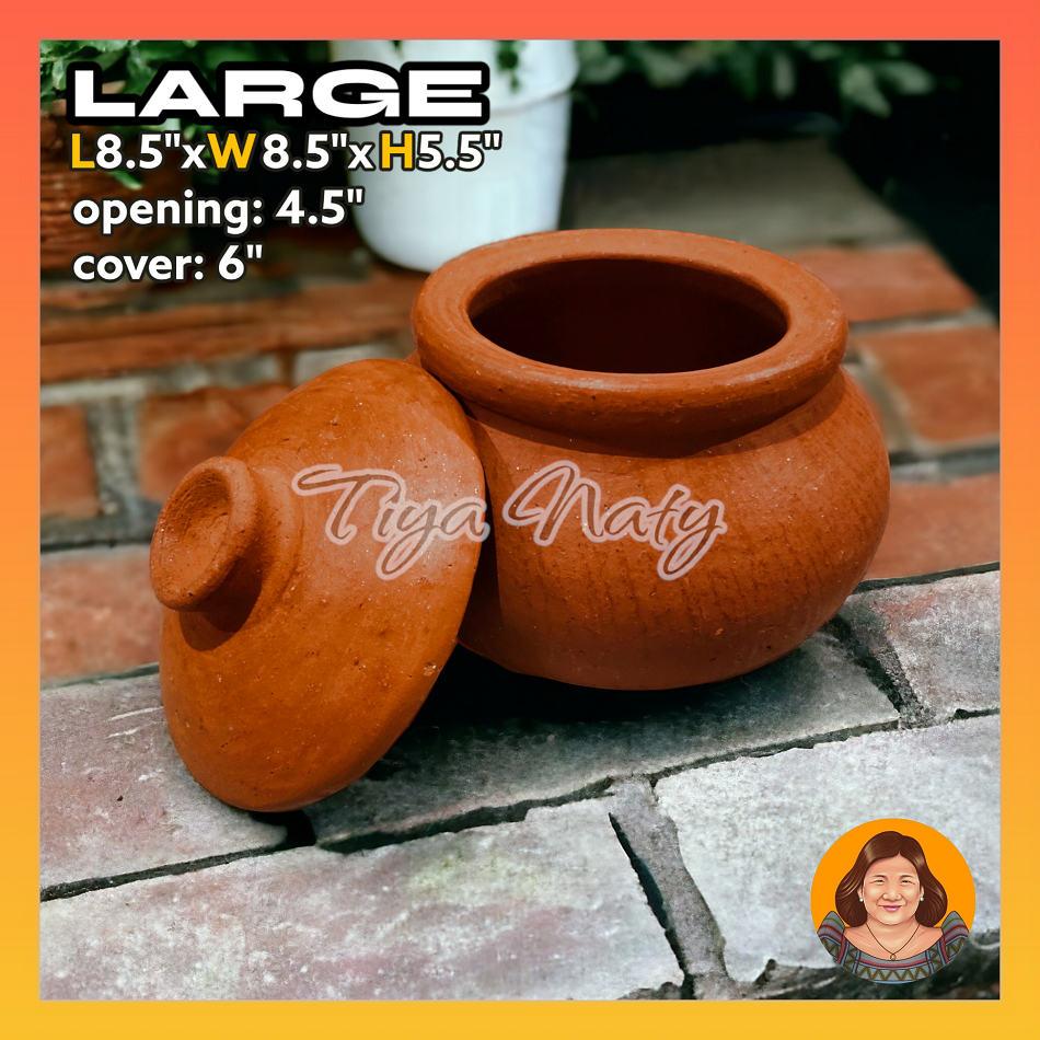Tiya Naty 2 5 Liter Primitive Cooking Pot Palayok Terracotta Natural