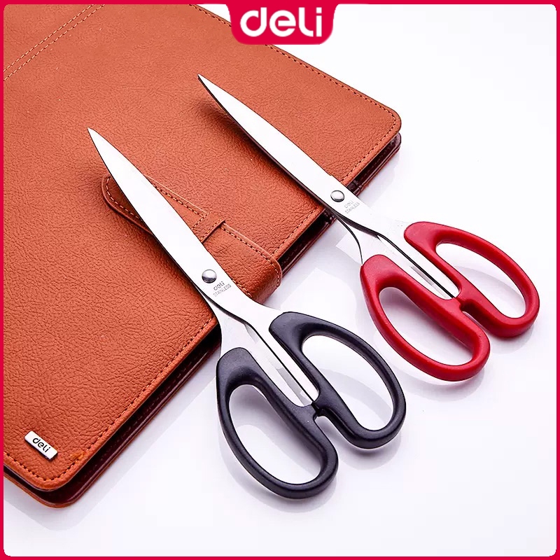 Deli Stainless Steel Scissors School Hand-Made Multifunctional Scissor ...
