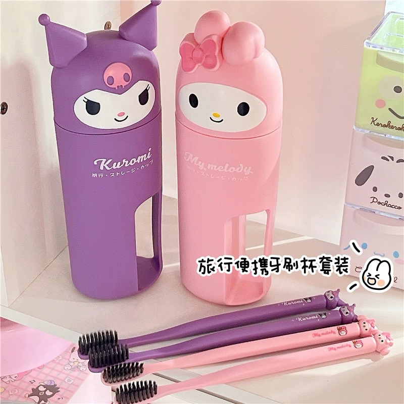 Sanrio 2pcs Toothbrush case travel set kuromi melody | Shopee Philippines