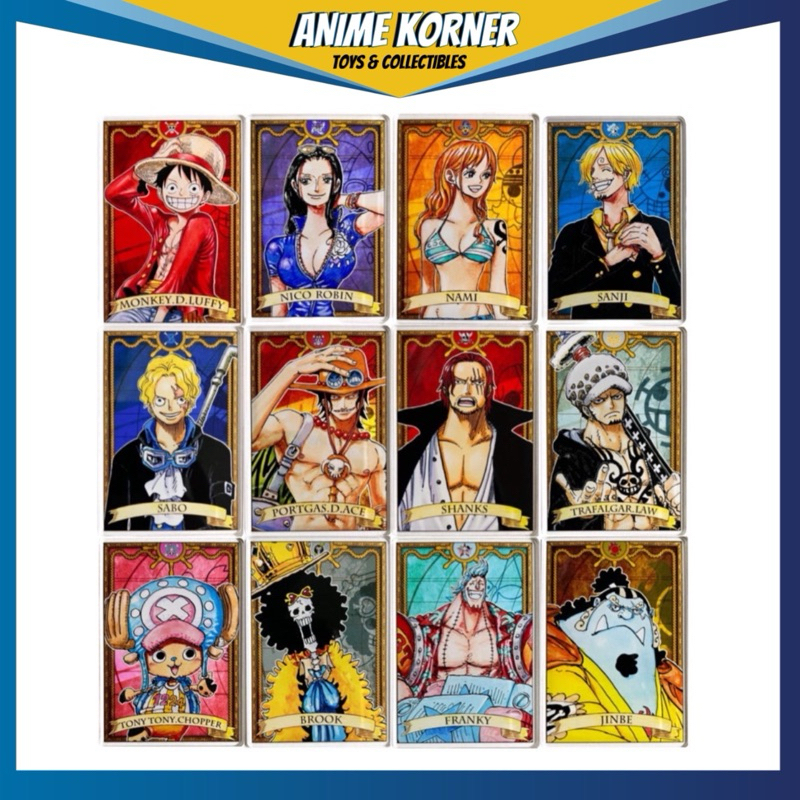 One Piece Status Card Collection (Official) Luffy Zoro Sanji Law Nami ...
