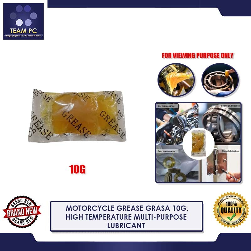 TEAM PC MOTORCYCLE GREASE GRASA 10G, HIGH TEMPERATURE MULTI-PURPOSE ...