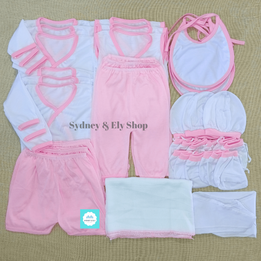 39 PCS PINK New born Baby Clothes Set Dress | Shopee Philippines